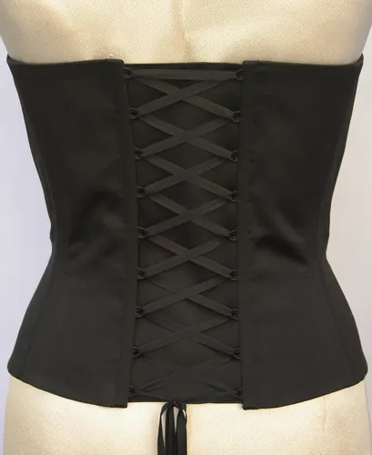 Corset Raso Italiano Negro Basico 15 Años O Fiesta En Venta En La