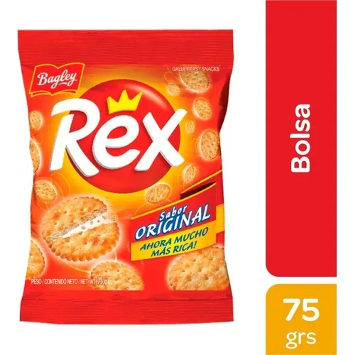 Galletitas Rex Sabor Original 75g X 10 Unidades