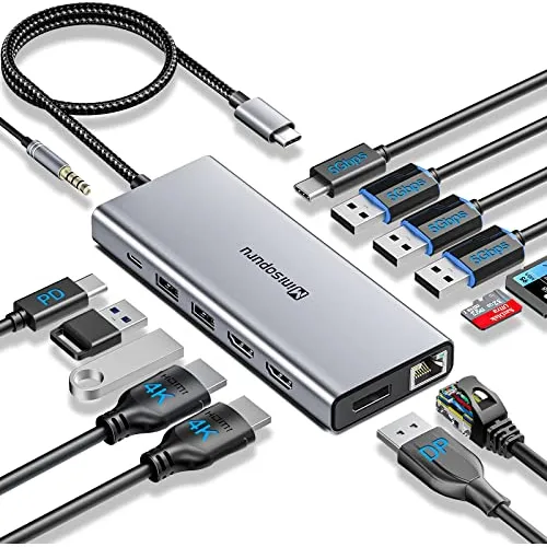 Adaptador Mini-usb C Hub Dual Hdmi, Usb C Multipo 13 E | Meses sin interés Adaptador Mini-usb C Hub Dual Hdmi, Usb C Multipo 13 E | Meses sin interés