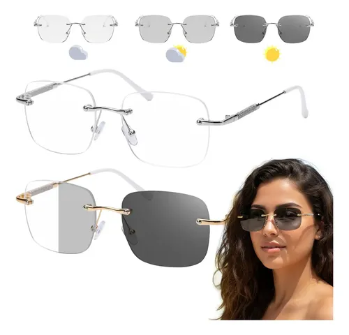 Kewezhu 2pzs Lentes Fotocromática Computadora Gafas Polarizadas Con ...
