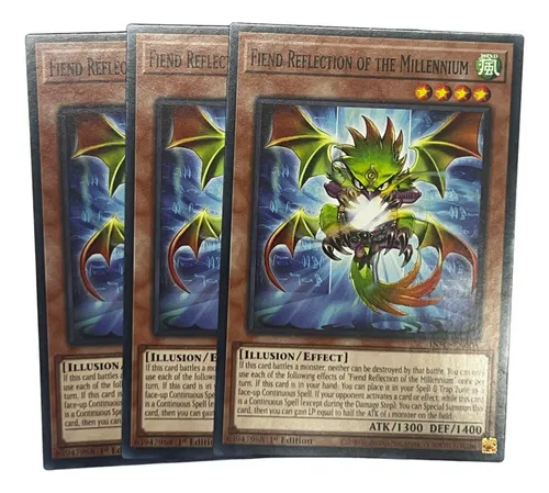 Yugioh Fiend Reflection Of The Millennium Comun X3 | Meses sin interés Yugioh Fiend Reflection Of The Millennium Comun X3 | Meses sin interés