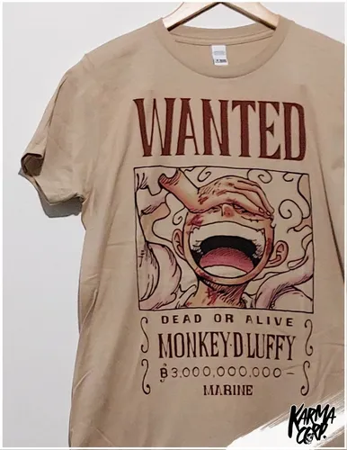 Playera Cartel Wanted Monkey D Luffy One Piece Playera Cartel Wanted Monkey D Luffy One Piece