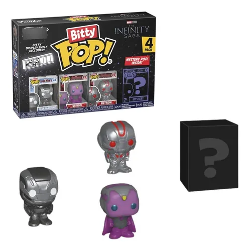 Mini Funko Pop Marvel Homem De Ferro Ultron Visão Surpresa Parcelamento Sem Acréscimo