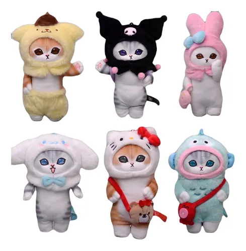 Peluche Gato Hello Kitty Disfraz Mofusand Llavero | Cuotas sin interés Peluche Gato Hello Kitty Disfraz Mofusand Llavero | Cuotas sin interés