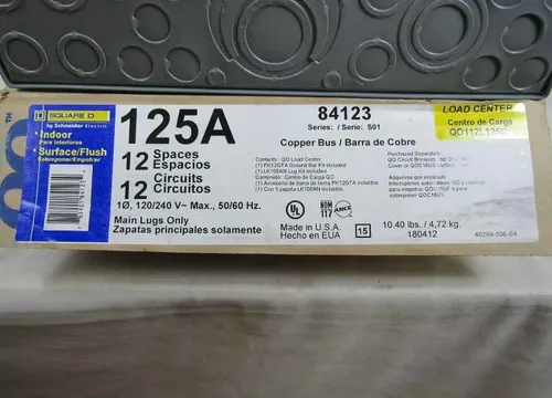 Centro De Carga 12 Espacios Bifásico Qo112l125g Square D en venta en ... Centro De Carga 12 Espacios Bifásico Qo112l125g Square D en venta en ...