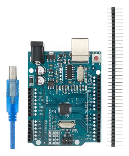 Placa Compatível Arduíno Uno R3 Atmega328 Smd Com Cabo Pino Mercadolivre