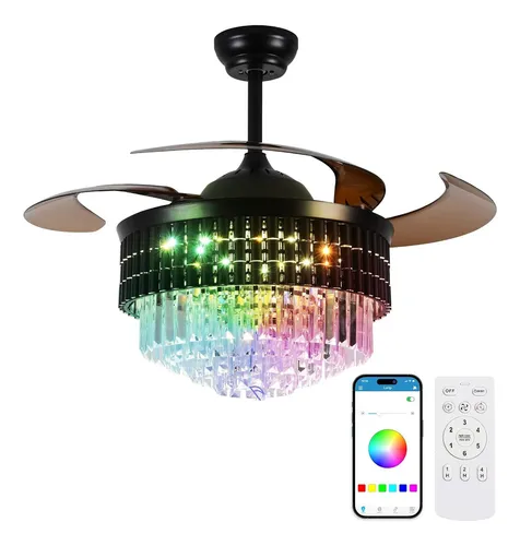 Increible Ventilador De Techo Bluetooth Aspas Retractiles | Meses sin ... Increible Ventilador De Techo Bluetooth Aspas Retractiles | Meses sin ...