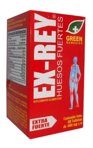 Ex-rey Extra Fuerte Green Remedies 30 Caps 500 Mg C/u Sabor Sin Sabor | MercadoLibre