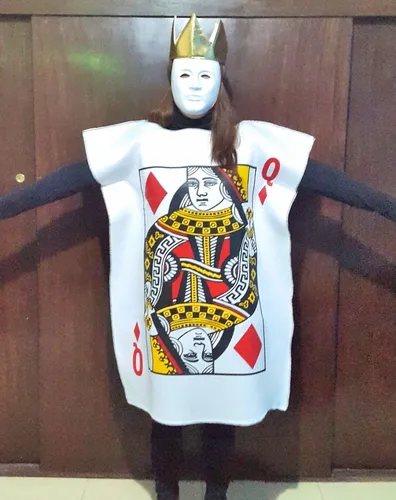 Disfraz De Carta Disfraz De Reina Para Adulto Halloween Envío Gratis