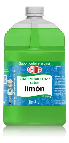 Concentrado Saborizante Sabor Limón D-15 Deiman 4 L | MercadoLibre Concentrado Saborizante Sabor Limón D-15 Deiman 4 L | MercadoLibre