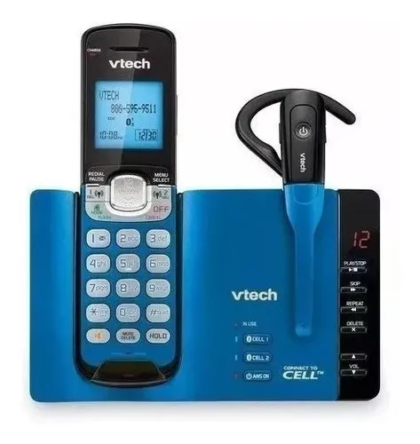 Teléfono inalámbrico Vtech con Bluetooth azul oscuro | MercadoLibre Teléfono inalámbrico Vtech con Bluetooth azul oscuro | MercadoLibre
