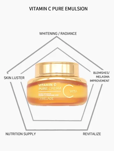 Crema Facial Coreana Vitamina C Aclarante Vitalizante 1pz