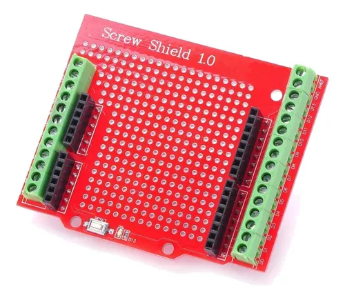Proto Screw Shield Arduino V10 Terminales Borneras Max Cuotas Sin Interés