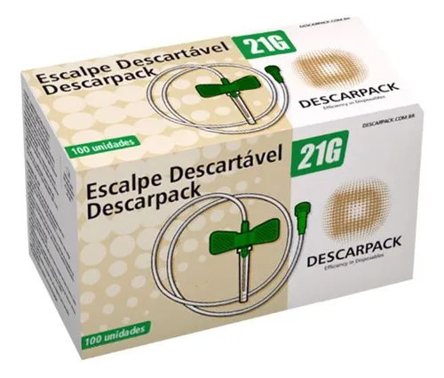 Escalpe Descartável Estéril Scalp 21g Descarpack - 100 Und | MercadoLivre Escalpe Descartável Estéril Scalp 21g Descarpack - 100 Und | MercadoLivre