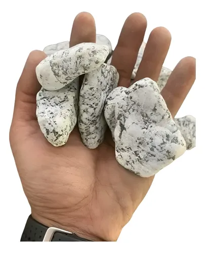 1 Uni Pedras Ornamentais Seixo Cinza Rajado 40kg N03 Rajada Rajada ...