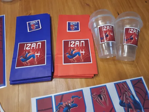 Bolsitas Golosineras Papel Afiche X10 Spiderman Hombre Araña en venta ... Bolsitas Golosineras Papel Afiche X10 Spiderman Hombre Araña en venta ...