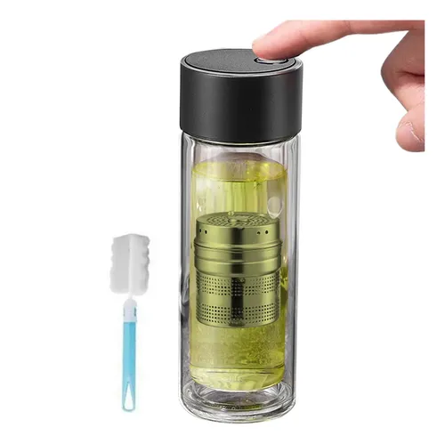 Botella De Agua Con Filtro Termo De Té 400ml Termo De Doble | MercadoLibre