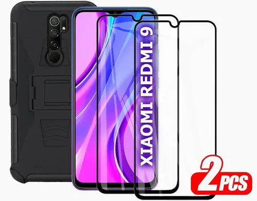 Funda Uso Rudo Para Xiaomi Redmi 9 Cristal 9d Full Cover Meses Sin