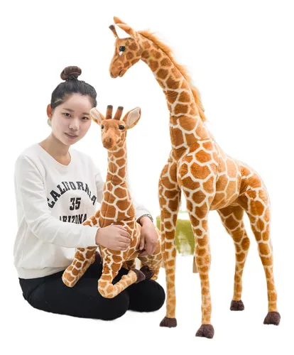 Boneca De Pelúcia Simulada De Girafa Sika Deer 80cm | Parcelamento sem juros