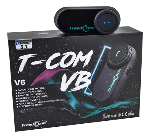 Intercomunicador Marca Freed Conn T-com Vb V6 Bluetooth 5.1 | Cuotas ...