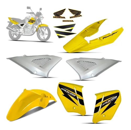 Kit Carenagem Honda Cbx 250 Twister 2006 A 2008 Com Adesivo