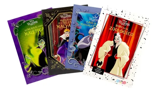 Kit 4 Libros Historias De Villanas Disney Colección Mercadolibre