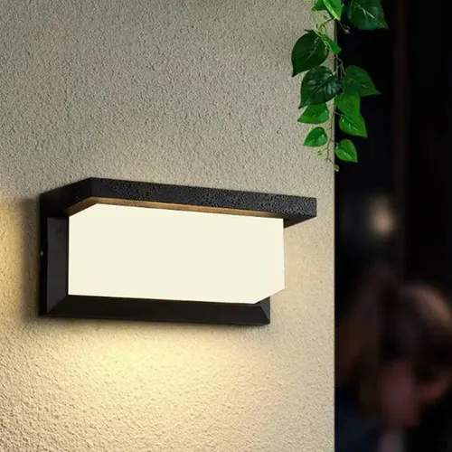 Lampara Pared Led Solar Exterior Moderna Impermeable 3 Modos,luz Blanca ...