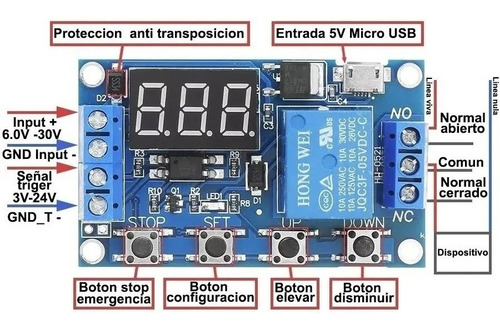 Modulo Timer Relay Temporizador De 0 A 999min Arduino | SYSPORT Modulo Timer Relay Temporizador De 0 A 999min Arduino | SYSPORT