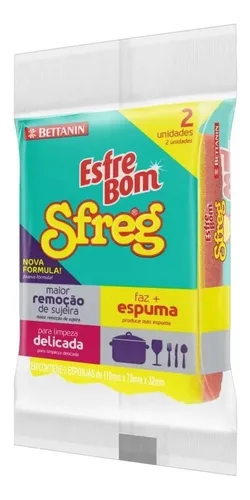 8 Unidades Esponja Esfre Bom Bettanin Sfreg Dupla Face | MercadoLivre 8 Unidades Esponja Esfre Bom Bettanin Sfreg Dupla Face | MercadoLivre