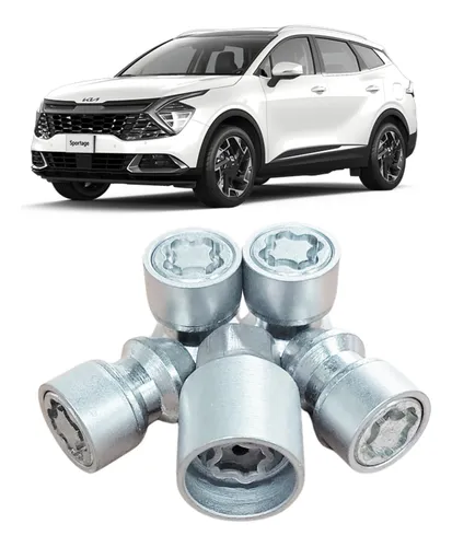 H1e Kit 4 Tuercas Seguridad 12 X 1.5 New Kia Sportage 2024 | Meses sin interés