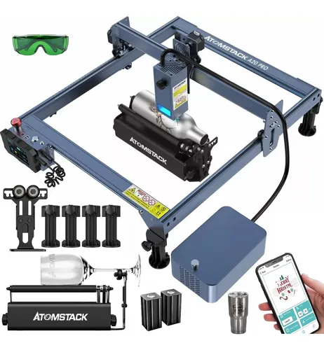 Atomstack A20 Pro 20w Grabador Láser Y 360° Rolly Rodillo | Envío gratis