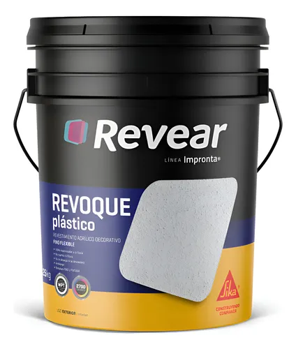 Revestimiento Revoque Fino Flexible Blanco Revear 25 Kg B | Envío gratis