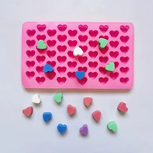 Molde De Silicón Corazones Miniatura Gomitas Chocolate En Venta En