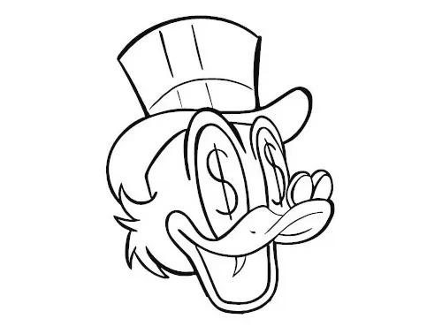 Calcomanía Vinil Sticker Mac Pato.