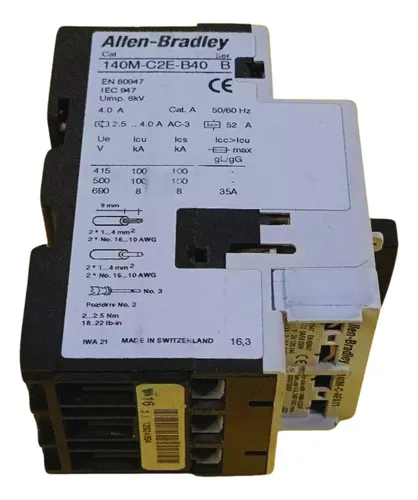 Allen-bradley 140m-c2e-b40 Guarda Motor Ser A Allen-bradley 140m-c2e-b40 Guarda Motor Ser A