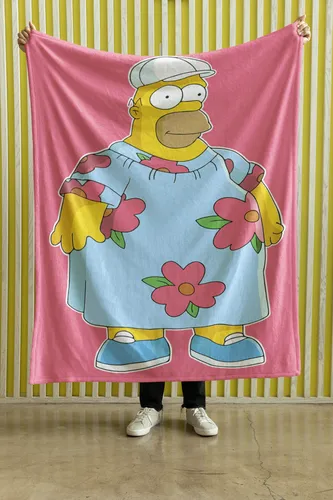 Cobija Suave Homero Gordo Diseño Divertido Manta Ligera | Envío gratis