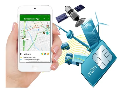 Chip M2m Para Rastreador Lk720 Com Plataforma Rastreamento | Parcelamento sem juros