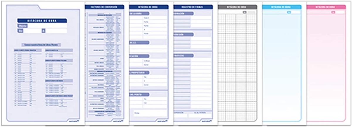 Libro Florete Forma Francesa Bitácora De Obra 96 Hojas | Mercado Libre