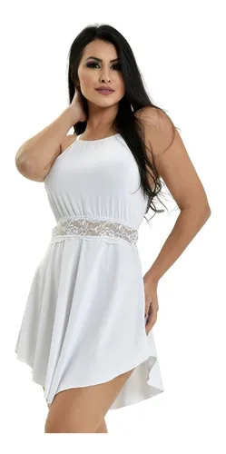 Camisola Feminina Sensual Lingerie Decote Renda Costas Sexy Mercadolivre