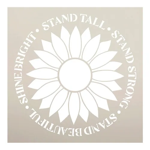 Stand Tall Strong Beautiful Shine Bright Stencil De Stu Cuotas Sin