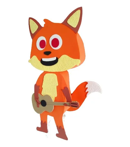 Piñata Zorro Loco, Canciones Del Zoo + 4 Centros De Mesa Zorro Loco ...