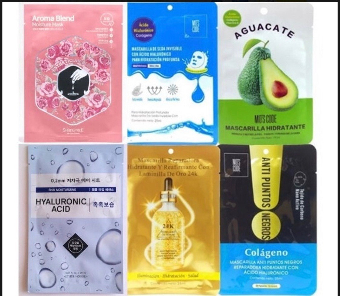Lote 70 Mascarillas Faciales Coreanas 30 Parches De Ojeras Meses