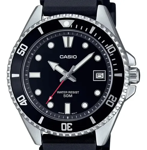 Reloj Casio Duro de 38 mm para hombre MDV-10-1A1VDF, correa negra ...