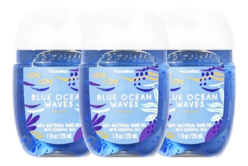 Gel Antibacterial Bath And Body Works Blue Ocean Waves Kit 3pz