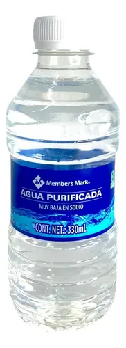 Agua Natural Purificada Members Mark 330 Ml