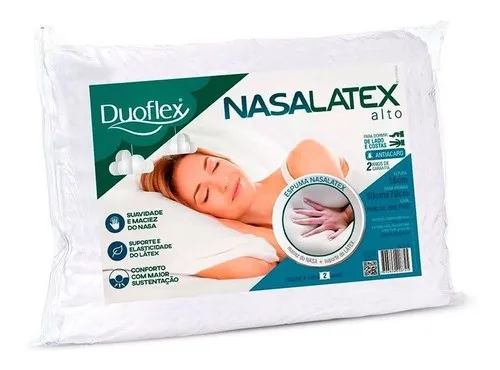 Travesseiro Duoflex Nasalatex Alto, Macio, 50 X 70 X 16 Cm | MercadoLivre Travesseiro Duoflex Nasalatex Alto, Macio, 50 X 70 X 16 Cm | MercadoLivre
