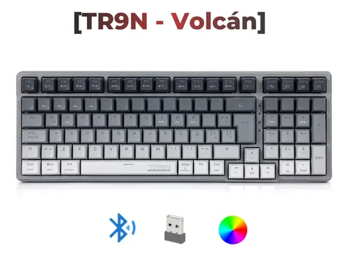 TERPORT Teclado Mecánico Inalámbrico Español 98% Gasket, Win&Mac ...