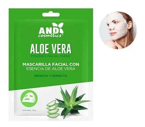 Mascarillas Faciales Aloe Vera Coreanas Mayoreo 10 Pzs Meses Sin