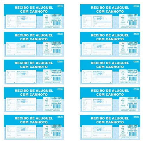 Recibo de alquiler de 10 bloques con alquiler para zurdos, 50 hojas ... Recibo de alquiler de 10 bloques con alquiler para zurdos, 50 hojas ...