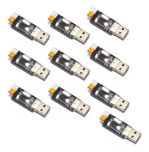 10 Módulo Conversor Usb Serial Ttl Ch340 Arduino Esp Raspber 10 Módulo Conversor Usb Serial Ttl Ch340 Arduino Esp Raspber